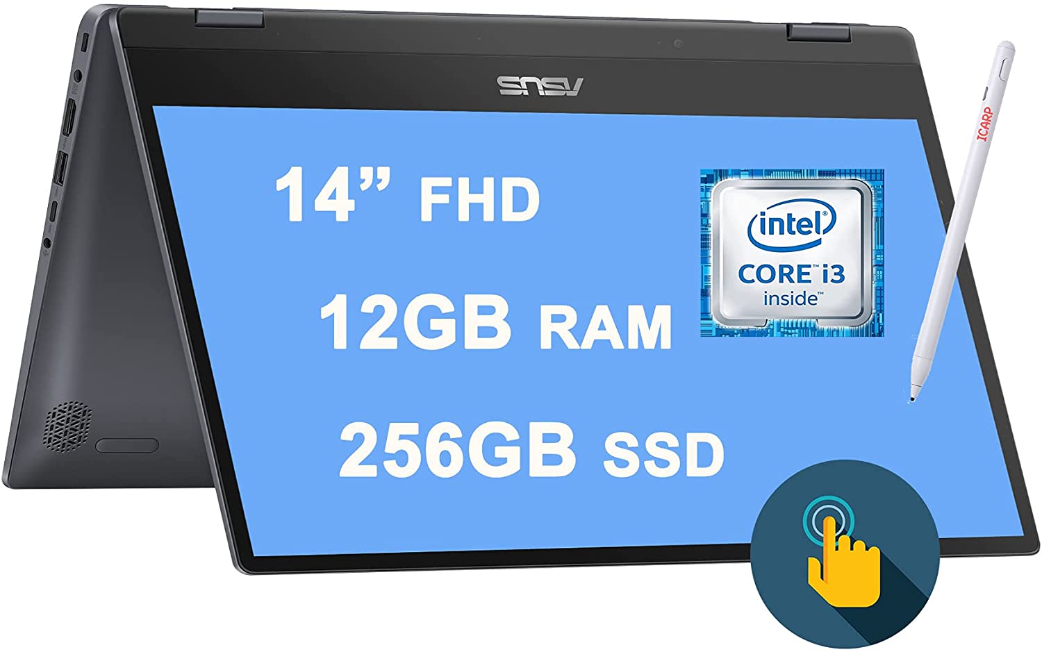 ASUS VivoBook Flip 14 TP412 - i3-8145U · UHD Graphics 620 · 14.0”, Full ...