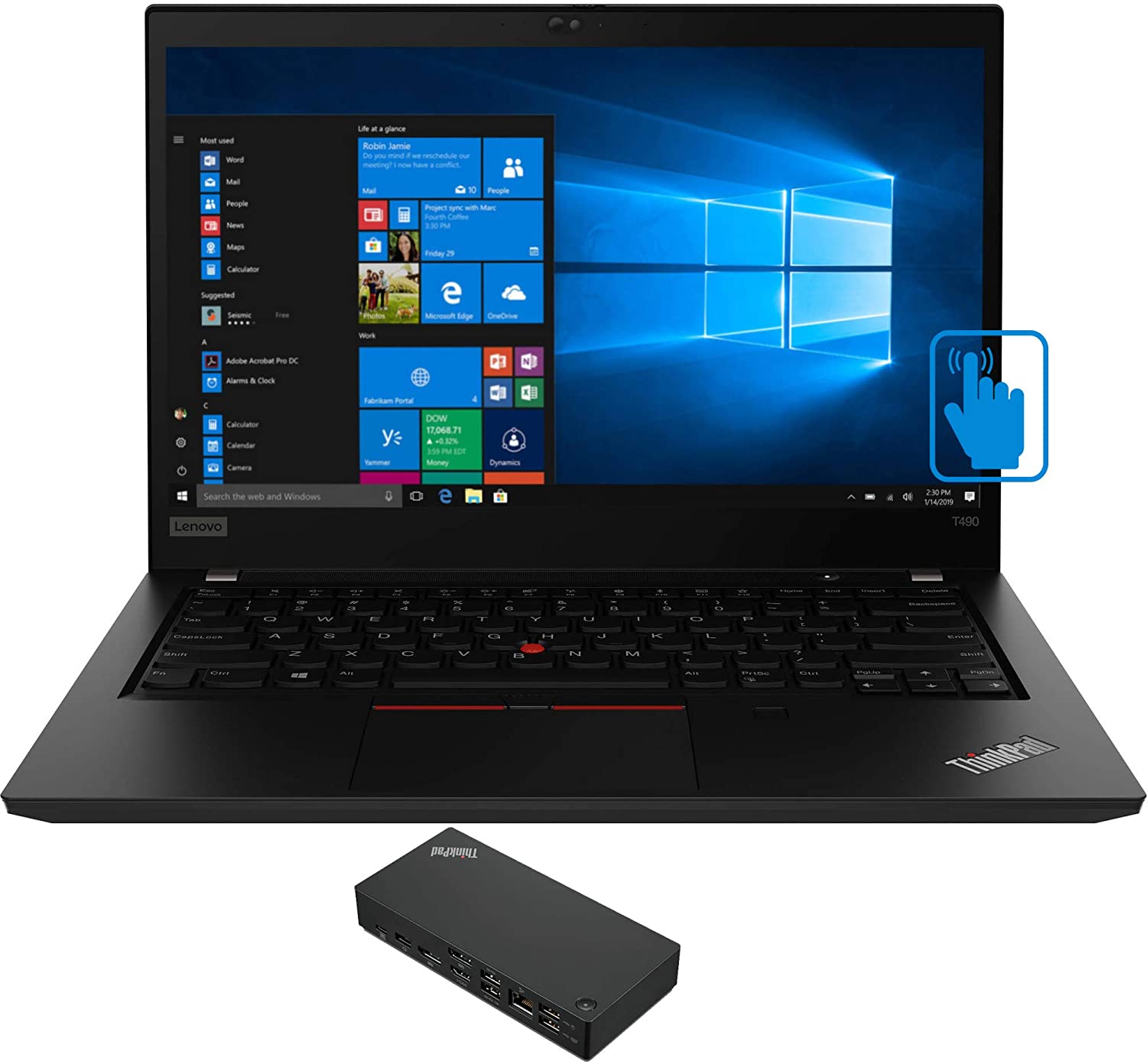 Lenovo ThinkPad T490 · i7-8665U · UHD Graphics 620 · 14.0”, Full HD ...