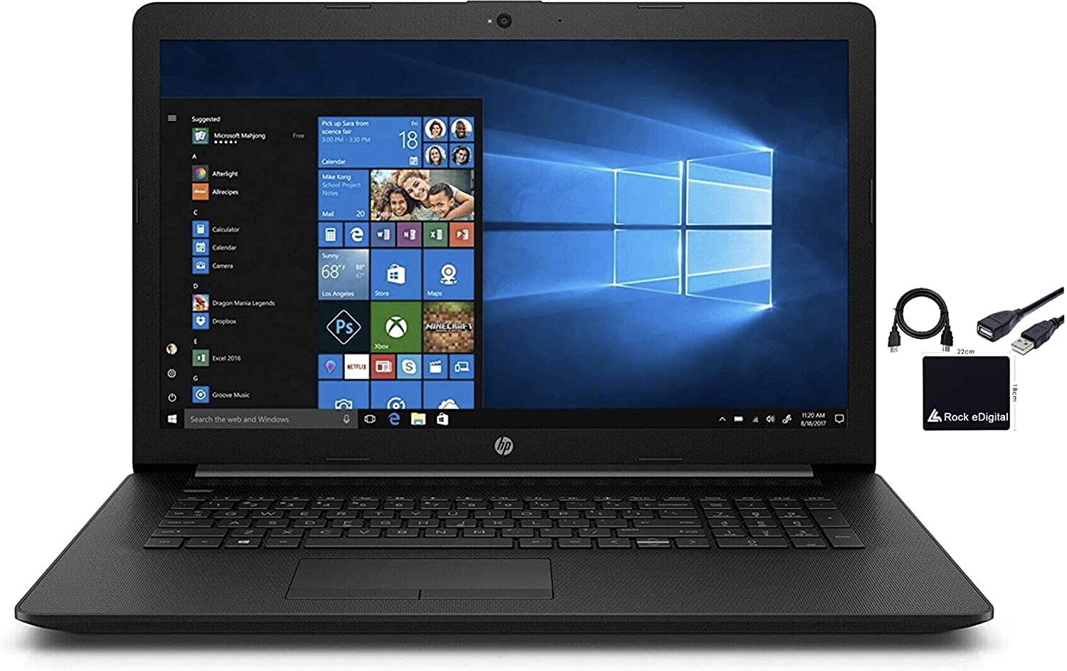 HP 17 - Raven 5 4500U · Radeon RX Vega 6 · 17.3”, HD+ (1600 x 900), TN ...