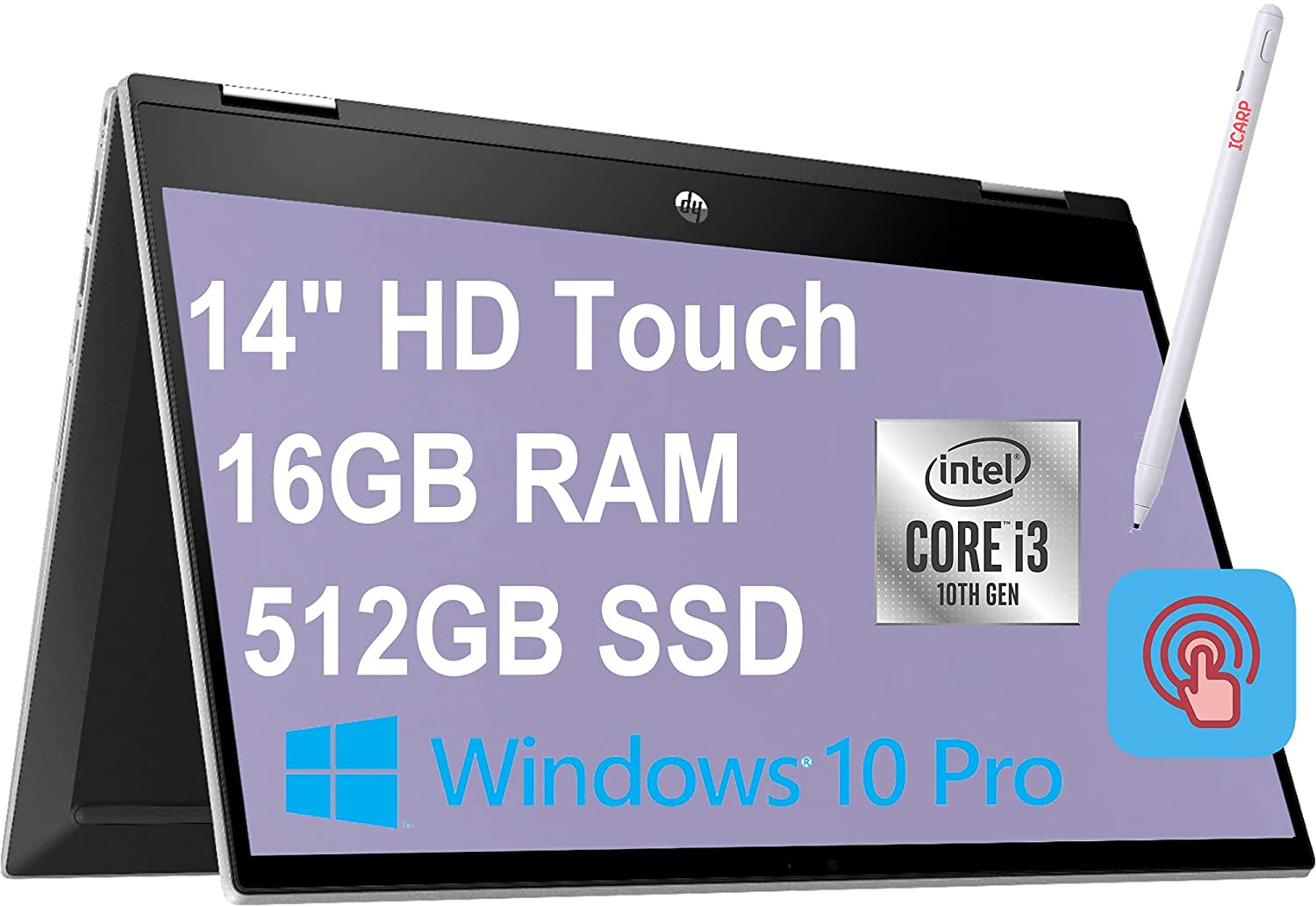 HP Pavilion x360 14 (14-dw1013dx) · i3-1115G4 · Xe Graphics G4 · 14.0 ...