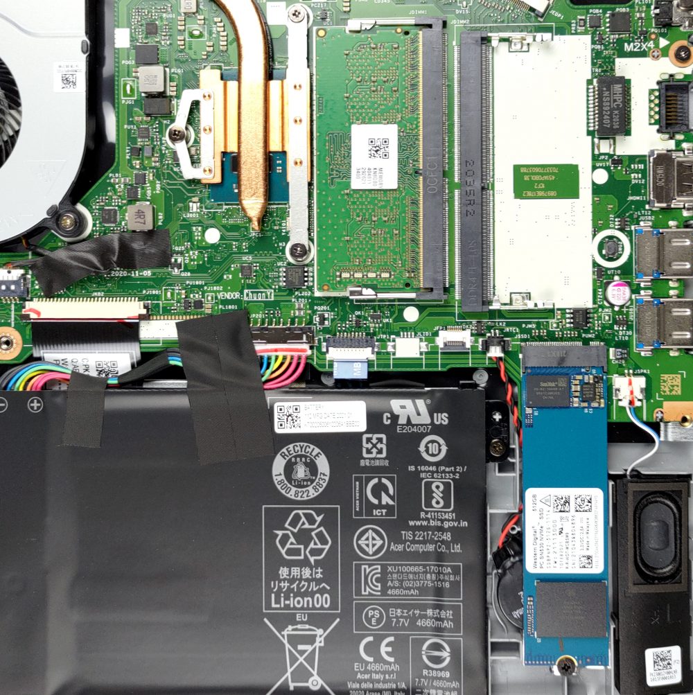 Inside Acer Aspire 3 (A315-35) - disassembly and upgrade options | LaptopMedia.com