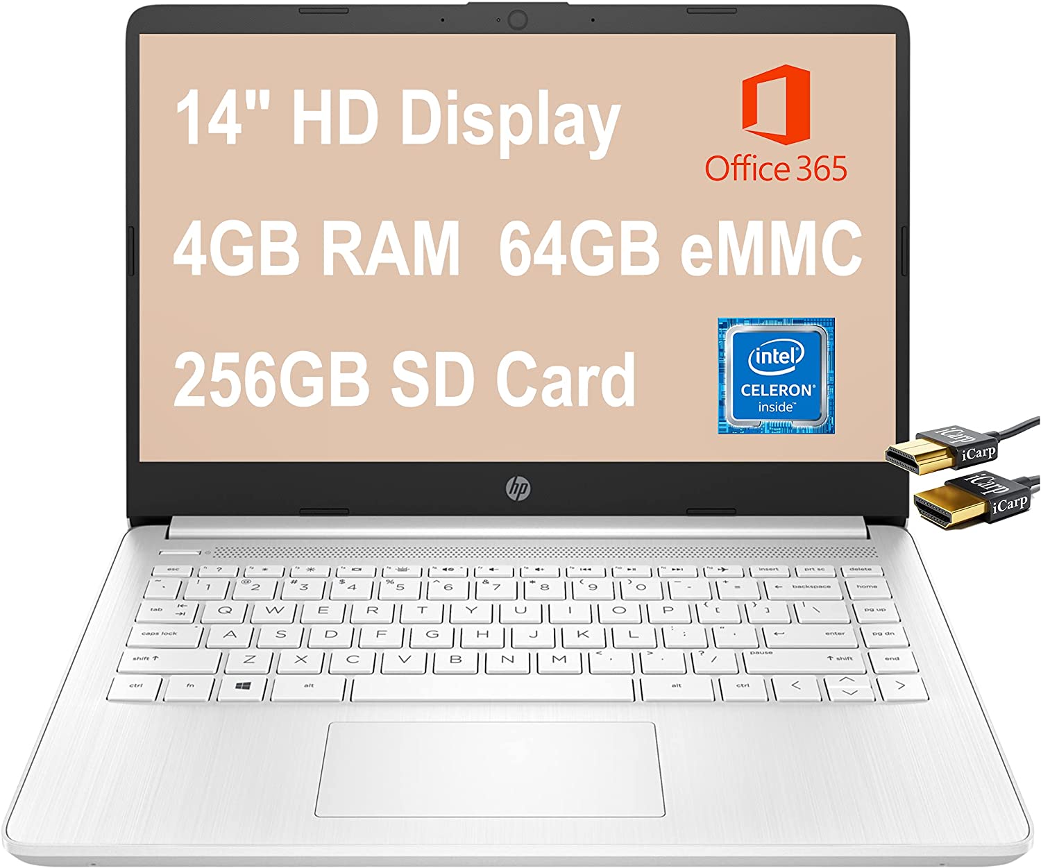 HP 14 - Celeron N4020 · UHD Graphics 600 · 14.0”, HD (1366 x 768), TN ...