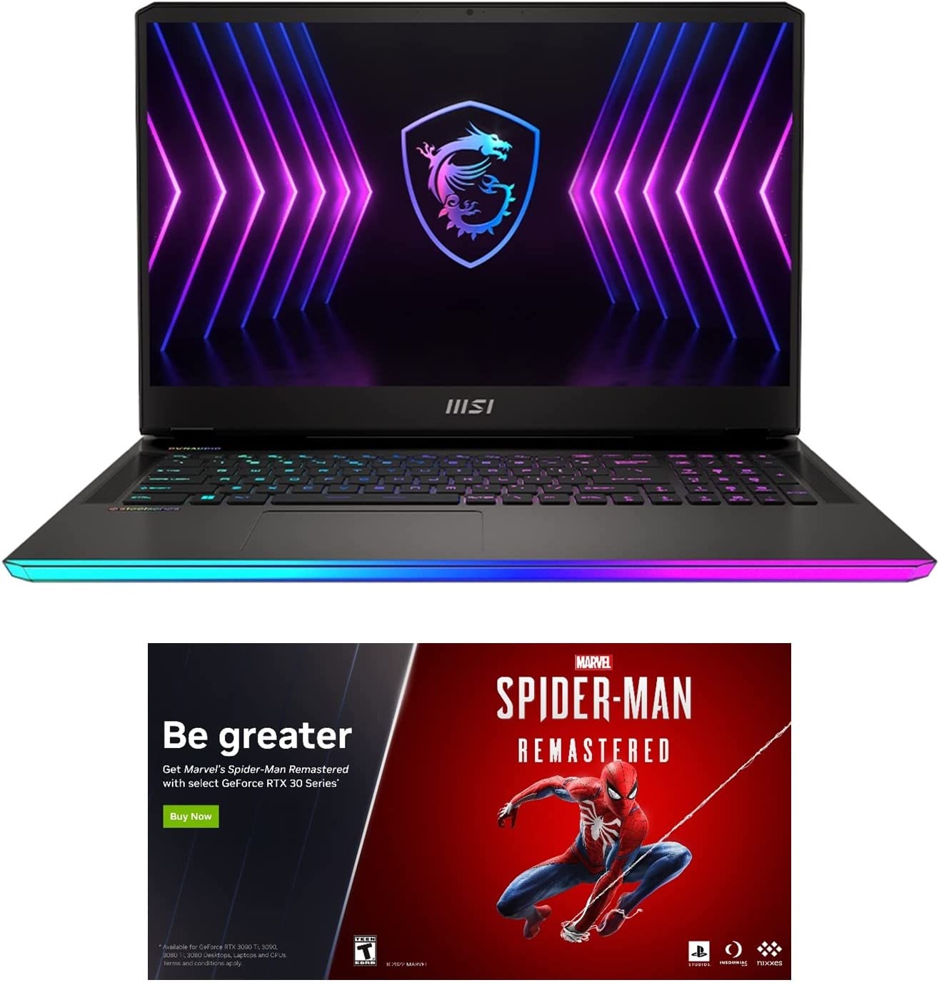 MSI Raider GE77 - Core i9-12900HX · RTX 3080 Ti Laptop · 17.3", QHD ...