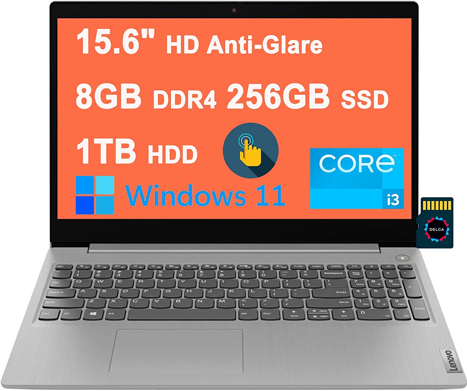 Lenovo IdeaPad 3 15 - i3-1115G4 · UHD Graphics Xe G4 · 15.6”, HD (1366 x 768), TN · 256GB SSD ...