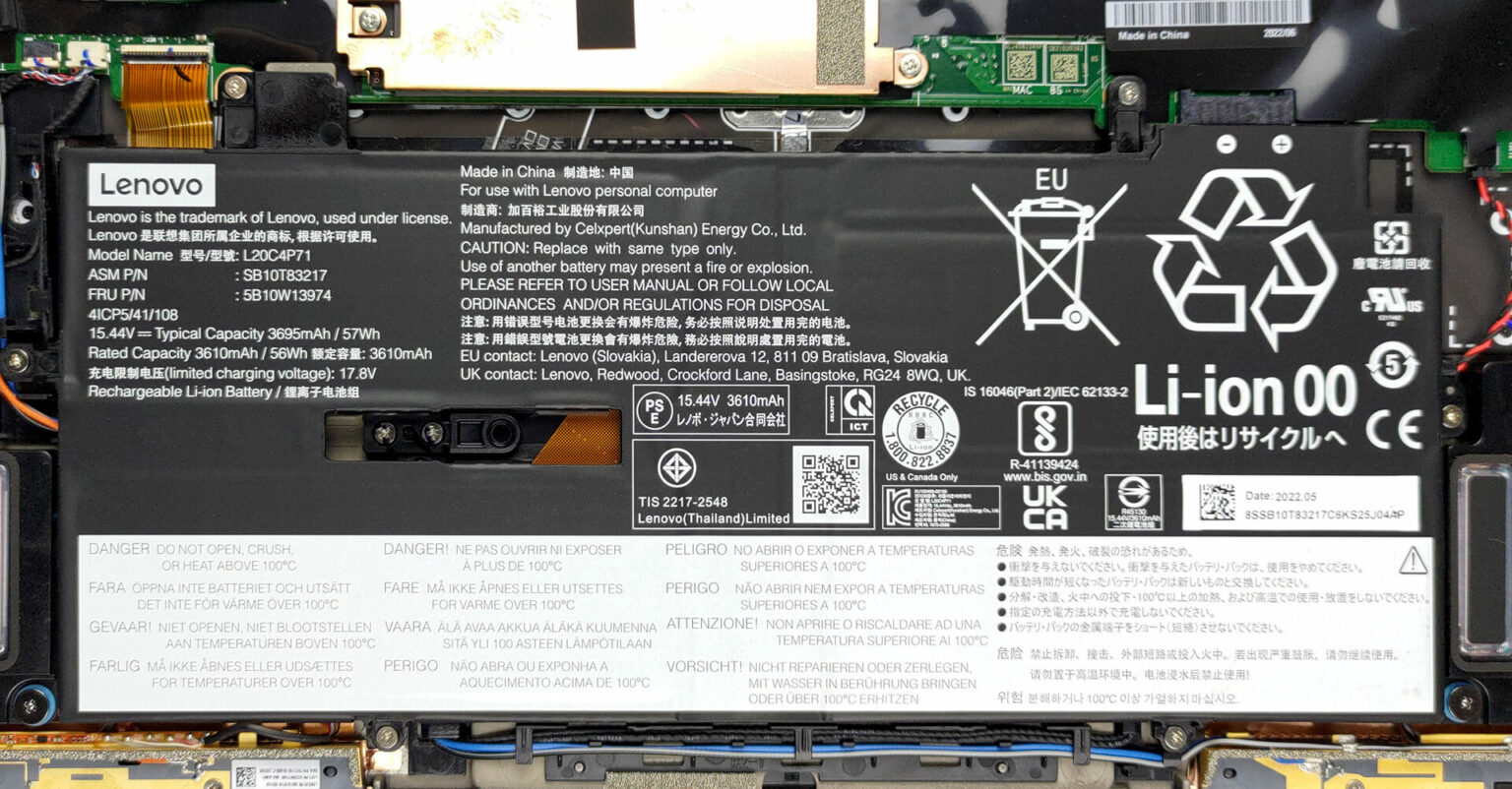 Inside Lenovo ThinkPad X1 Carbon 10th Gen - disassembly and upgrade ...