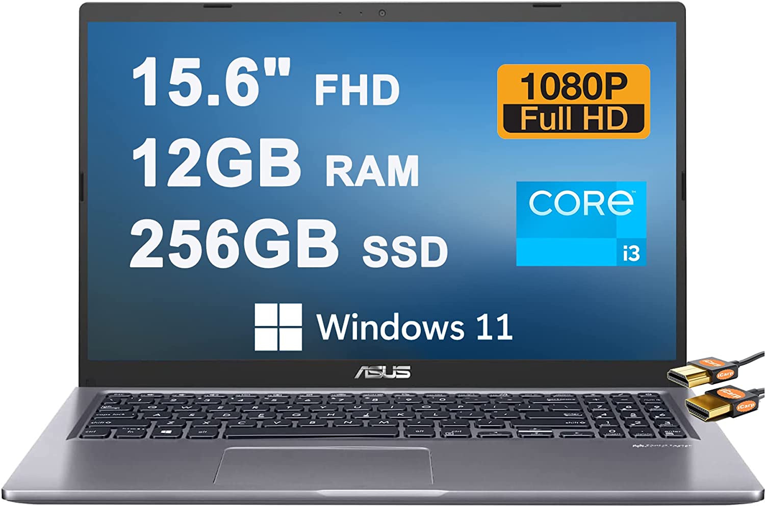 ASUS VivoBook 15 - i3-1115G4 · UHD Graphics Xe G4 · 15.6”, Full HD (1920 x 1080), TN · 256GB SSD ...