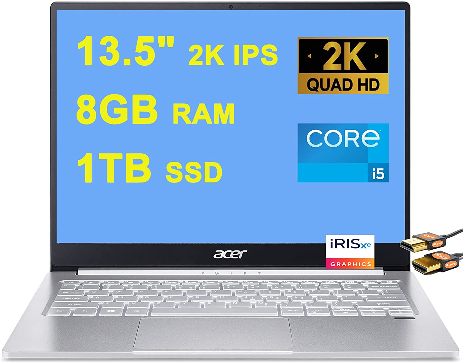 Acer Swift 3 - i5-1135G7 · Xe Graphics G7 80 EU · 13.5”, 2K (2256 x ...